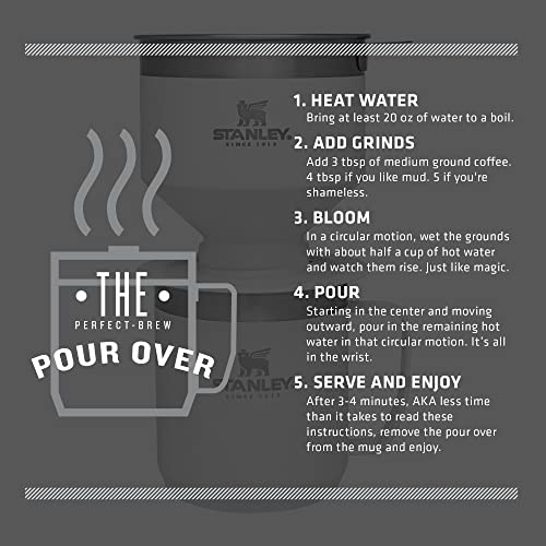 Stanley The Camp Pour Over Coffee Set, Polar, 1 set (20oz/12oz)