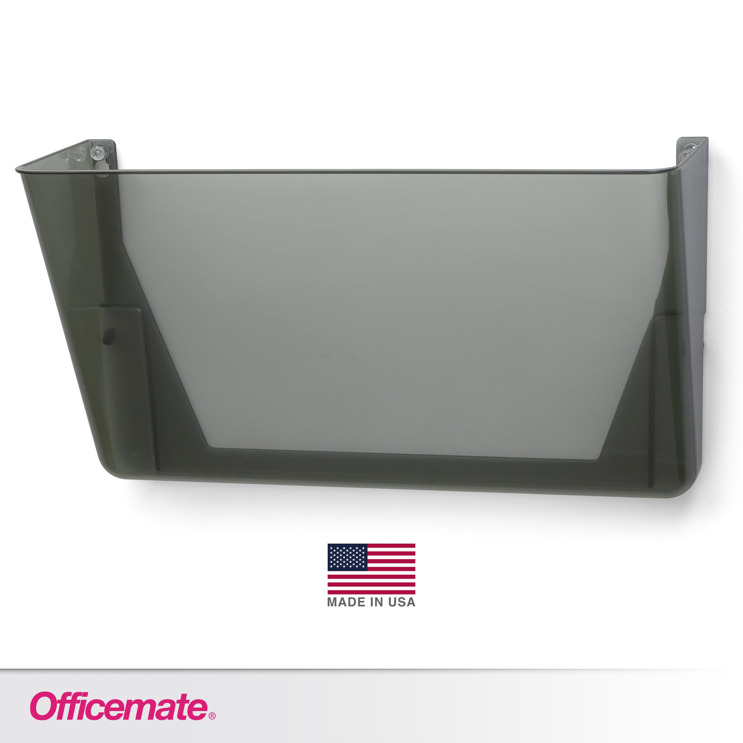 OIC Wall Files, Pockets and Accessories, Smoke (OIC21431), Letter