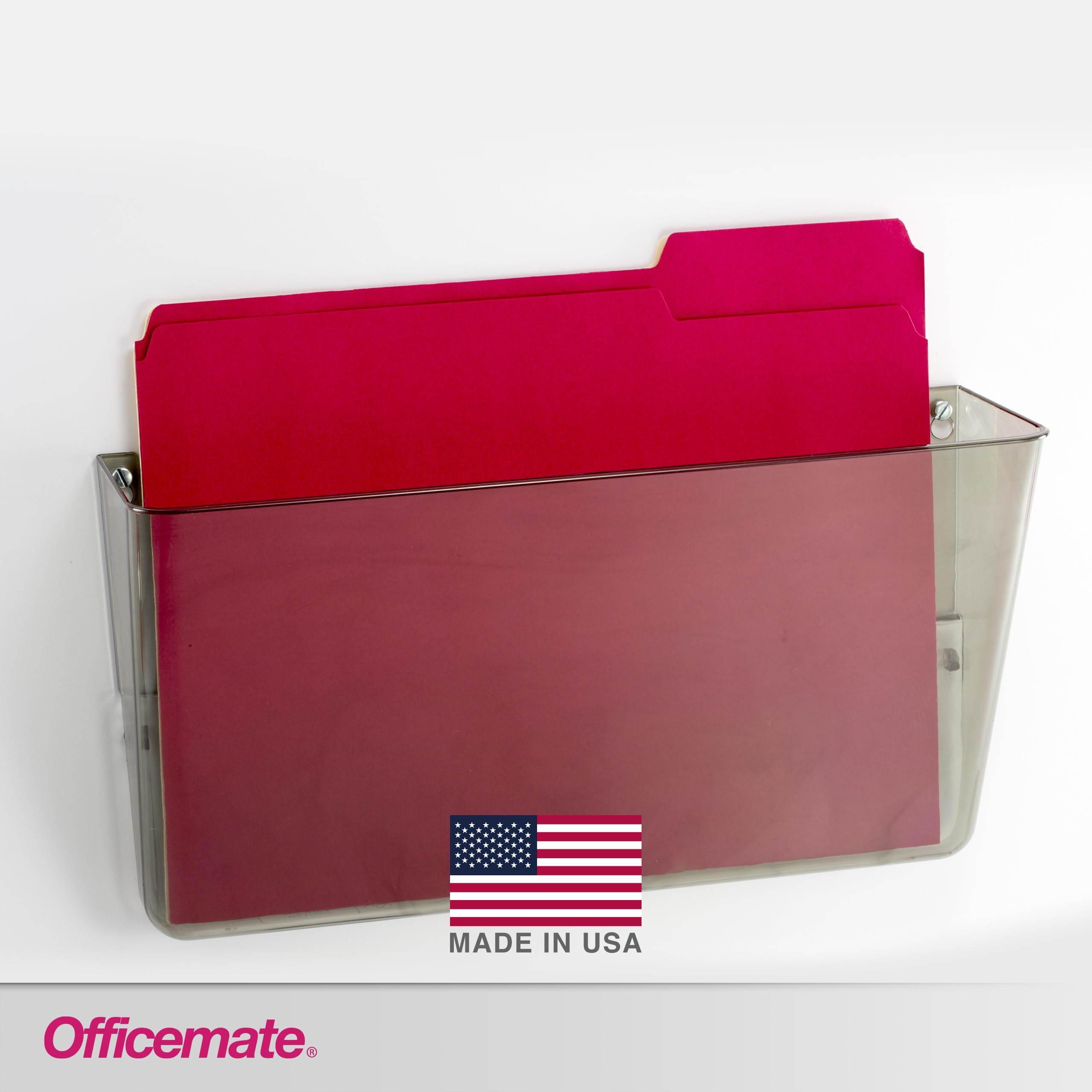 OIC Wall Files, Pockets and Accessories, Smoke (OIC21431), Letter