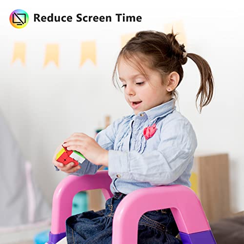 Vdealen 3x3x3 Speed Cube Set, 6 Pack Speed Cube Bulk Professional Stickerless Magic Cube Set, Party Puzzle Cube Toy Great IQ Games Gift for Kid Teens Adults