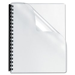 Fellowes 52311 Presentation Cover,Round Corners,8-3/4-Inch X11-1/4-Inch,100/Pk,Cl