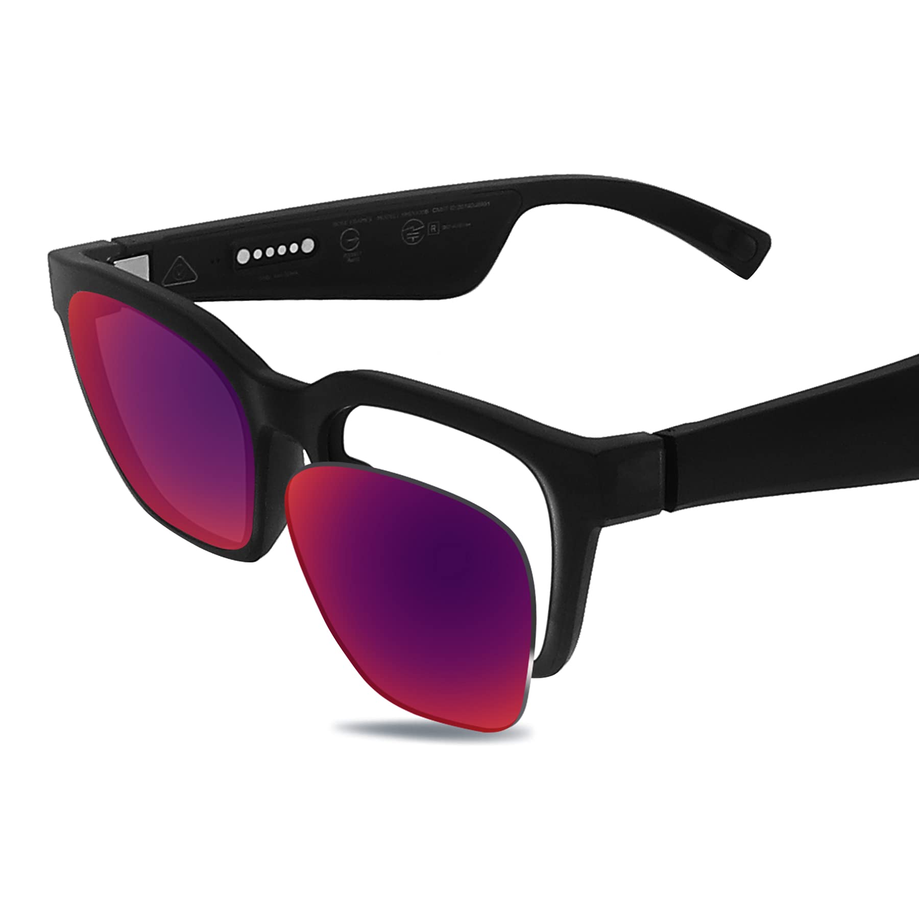 Glintbay 100% Precise-Fit Replacement Sunglass Lenses for Bose Alto S/M BMD0007 - Polarized Midnight Sun Mirror