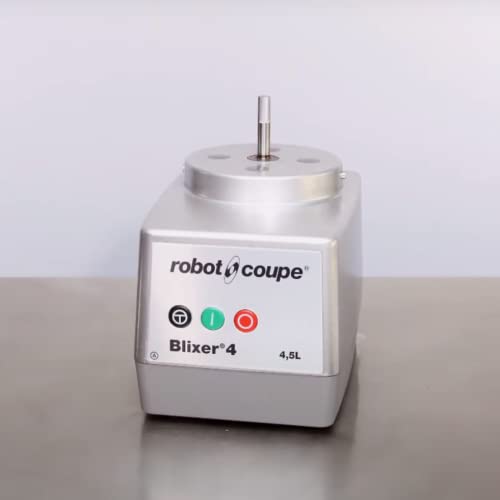Robot Coupe BLIXER 4 Blixer Vertical Commercial High Speed Blender/Mixer, 4.5-Quart Stainless Steel Batch Bowl, 1 Speed, Stainless Steel, 120 Vol, 1-1/2 hp