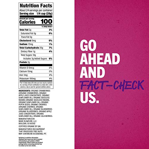 Made In Nature Superberry Fruit Fusion, 24 oz - Organic Fruit and Nut Trail Mix
