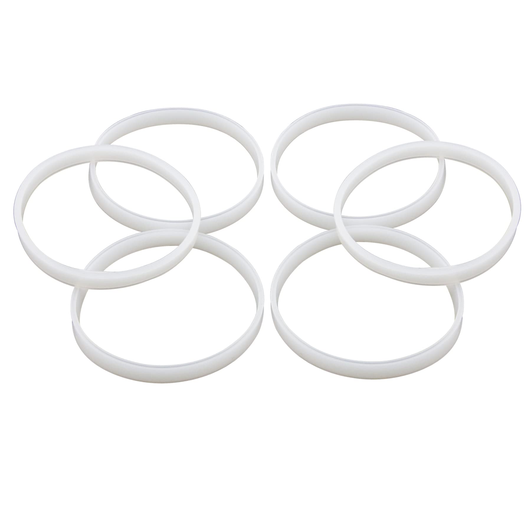 (6 PCS) Ninja Blender Rubber Gaskets Fit for Model BL480 BL680 BL910 CT680 BL455, BL455-30, BL580, 1000W White Replace for Nutri Blender