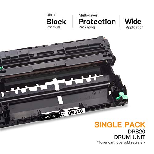 E-Z Ink (TM) Compatible Drum Unit Replacement for Brother DR820 DR 820 DR-820 compatible with HL-L6200DW MFC-L5900DW HL-L5100DN MFC-L5800DW MFC-L5700DW HL-L5200DWT MFC-L6700DW HL-L5200DW (1 Drum Unit)