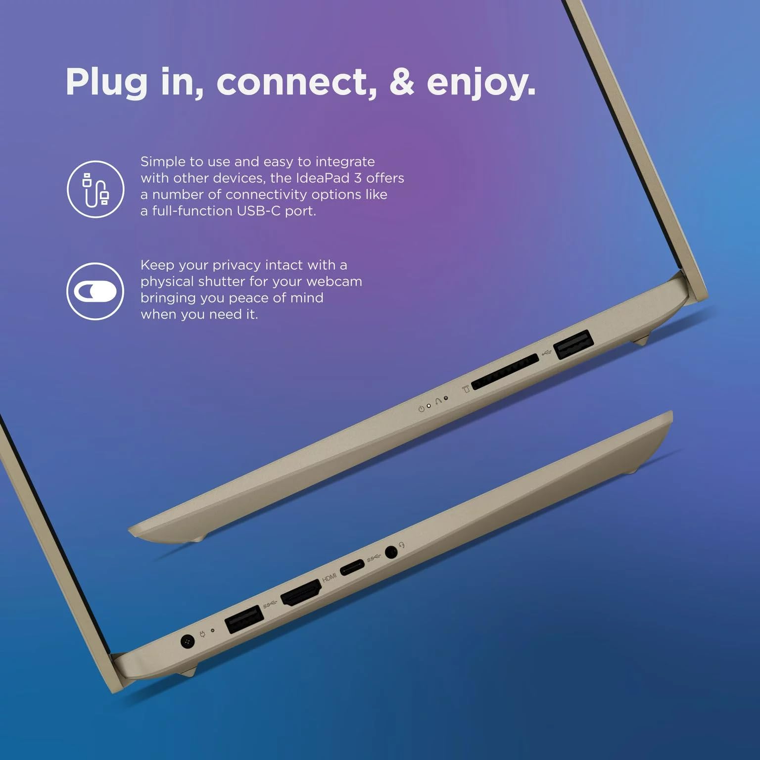 Lenovo IdeaPad 3 14 Laptop 2023 14β FHD 1920 x 1080 Display AMD Ryzen 7 5700U, 8-core, AMD Radeon Graphics, 8GB DDR4, 512GB SSD, Backlit Keyboard, Fingerprint, Wi-Fi 6, Bluetooth 5.1, Windows 11 Pro