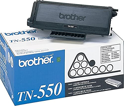 Brother Tn550 Original Toner Cartridge, Black - in Retail Packaging