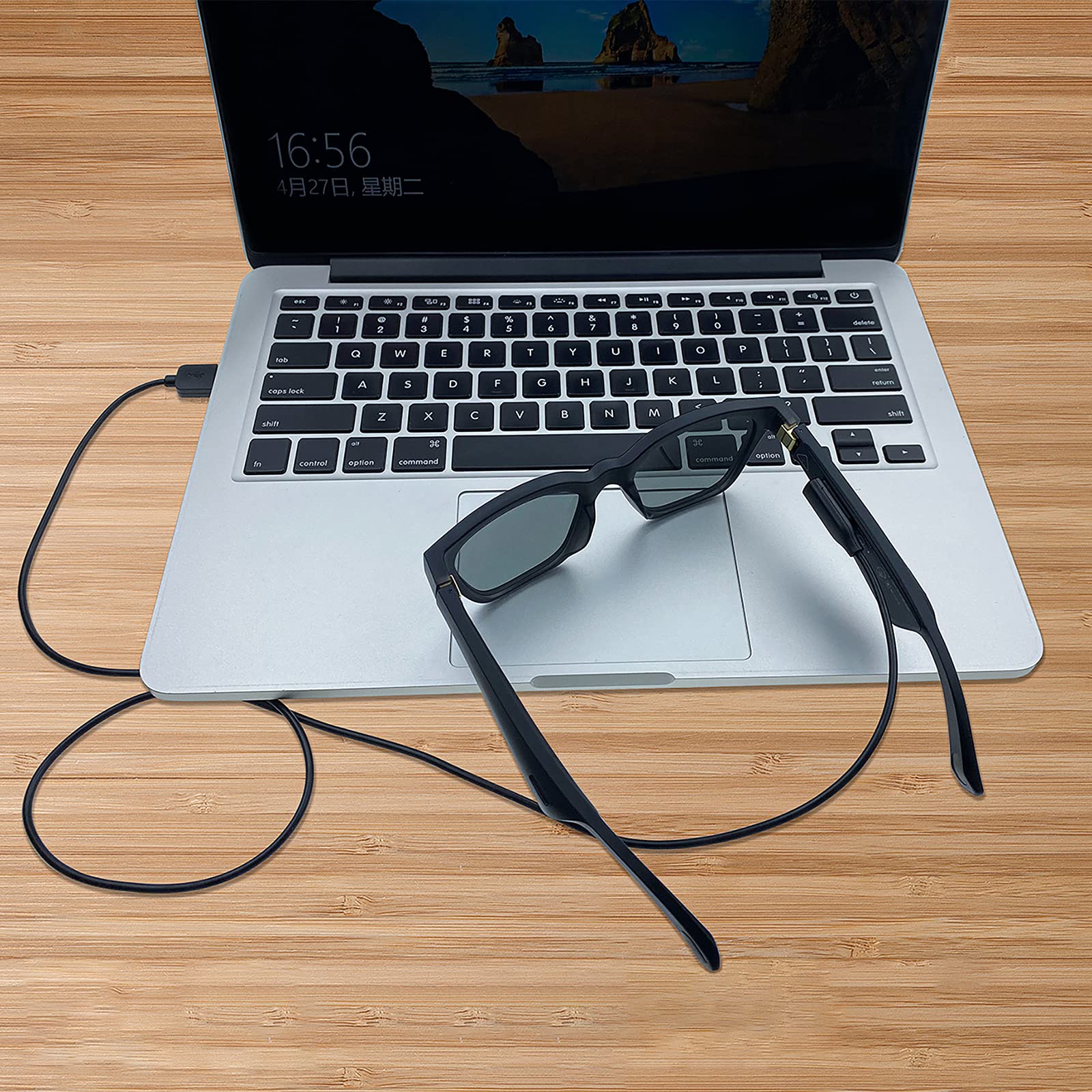 Chofit Compatible with Bose Frames Rondo Charger Cable,3.3ft USB Magnetic Charging Cable for Bose Frames Alto S/M M/L,Bose Frames Soprano,Bose Frames Tenor (Black-2 Pack)