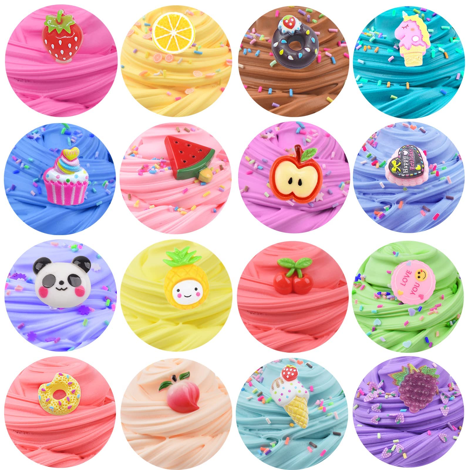 35 Pack Mini Butter Slime Kit with Slime Accessories - Scented Slime for Boys & Girls - Soft, Non-Sticky & Fun Party Toy for Kids - Stress Relief