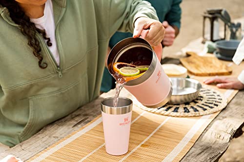 Stanley French Press 48oz with Double Vacuum Insulation, Stainless Steel Wide Mouth Coffee Press, Large Capacity, Ergonomic Handle, Dishwasher Safe