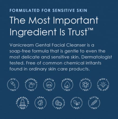Vanicream Gentle Facial Cleanser with Pump Dispenser - 8 fl oz - Formulated Without Common Irritants for Those with Sensitive Skin