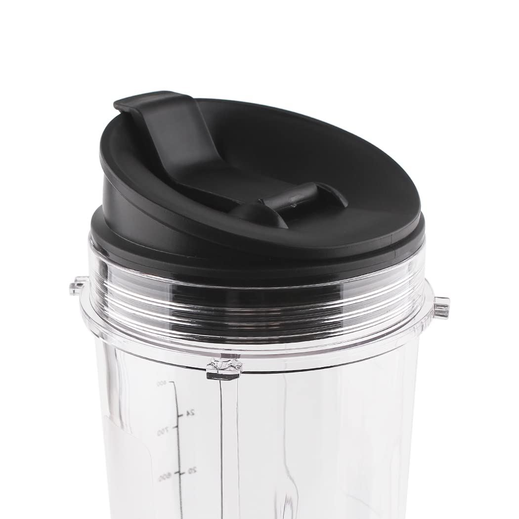 Joyparts Replacement Parts Female Fins Blade and 32oz cup with Lid,Compatible with Ninja Blender Auto iQ BL482 30 DOB,BL451 30 DOB,BL480D 69 DOB,BL455 30 DOB