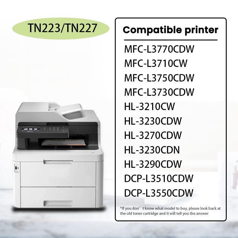 1-Pack TN-227Y Toner Cartridge - LVELIMIT Compatible TN227Y Yellow Replacement for Brother HL-3230CDW HL-3270CDW HL-3230CDN HL-3290CDW DCP-L3510CDW DCP-L3550CDW Printer