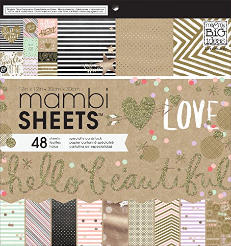 me & my BIG ideas Gold Rush Mambi Sheets, 12-Inch by 12-Inch
