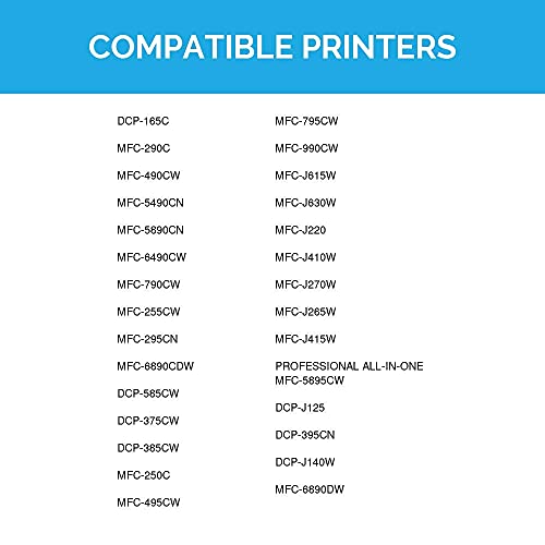 LD Products Compatible Ink Cartridge Replacement for Brother LC61BK (Black, 4-Pack)