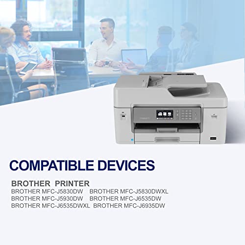 ESTON Compatible LC3029 Ink Cartridge Replacement for Brother LC 3029XXL for MFC-J6535DW MFC-J6935DW MFC-J5830DW MFC-J5930DW MFC-J5830DWXL Printer (2Black 2Cyan 2Magenta 2Yellow, 8-Pack)