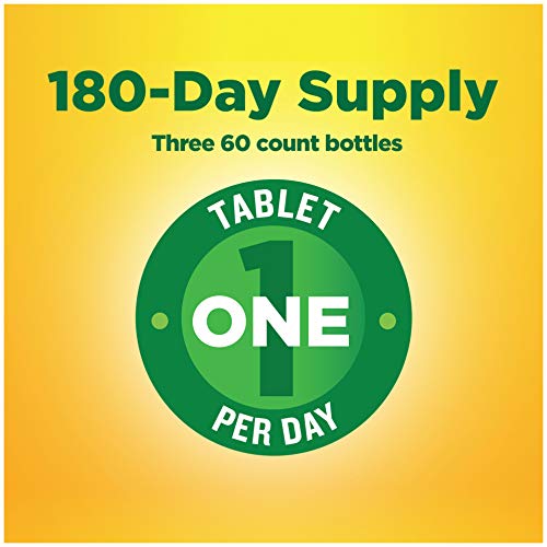 Nature Made Calcium 600 mg with Vitamin D3 for Immune Support, Tablets, 60 Count, helps support Bone Strength (Pack of 3)