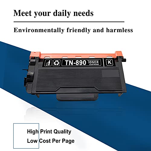3-Pack Black TN-890 Ultra High Yield Toner Cartridge Compatible TN890 Replacement for Brother HL-L6250DW L6400DW L6400DWT MFC-L6750DW L6900DW Printer.