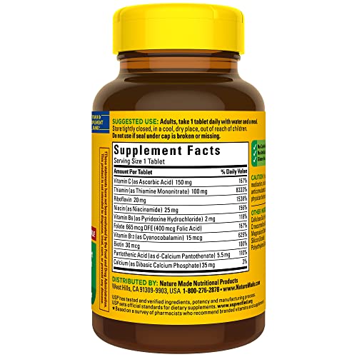 Nature Made Super B Complex Tablets, 140 Count (Pack of 3)