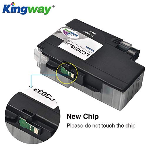 Kingway Upgraded LC3033XXL LC3033 LC3035 Compatible Ink Cartridges Replacement for Brother MFC-J995DW MFC-J995DWXL MFC-J815DW, MFC-J805DW, MFC-J805DWXL Printer (Black, Cyan, Magenta, Yellow, 6-Pack)