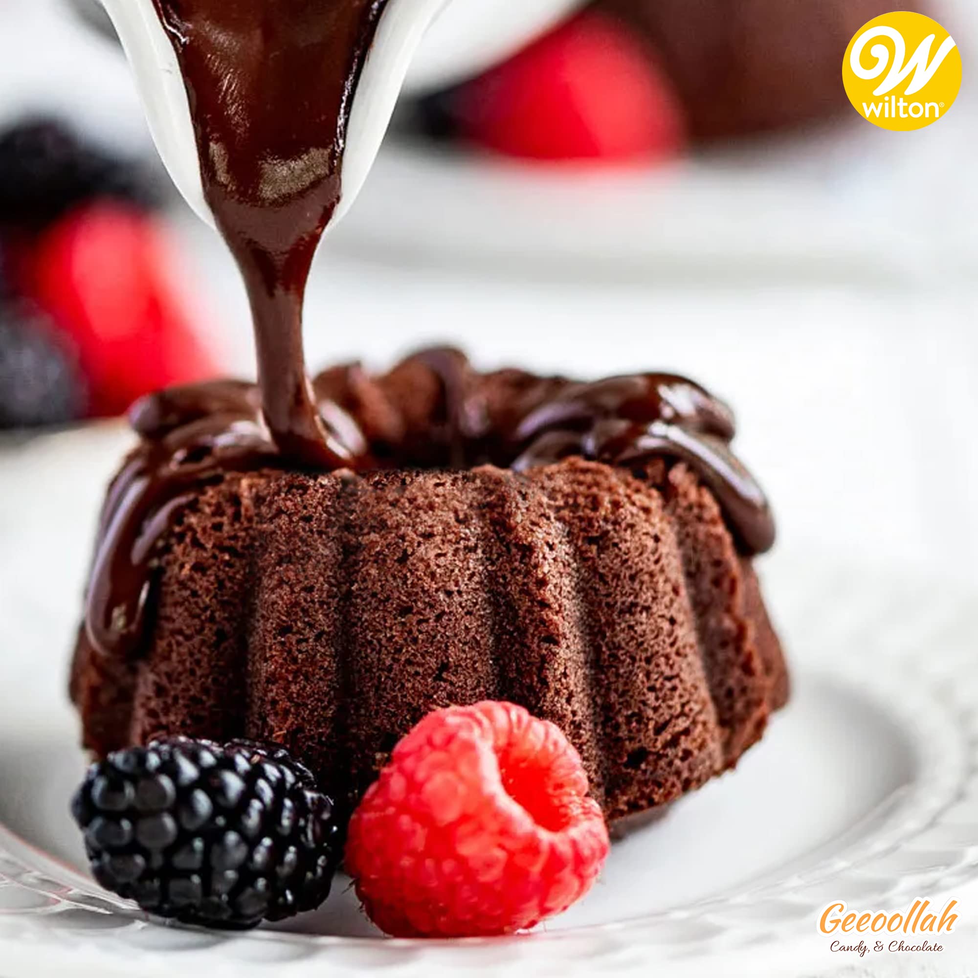 Wilton Mini Fluted Tube Pan – 24-Cavity Cake Pan – Easy To Use Cupcake Pan for Unique Baking Goods – Durable and Reliable Steel Pan with Non-Stick Coating – 16.5 x 10.5 inches