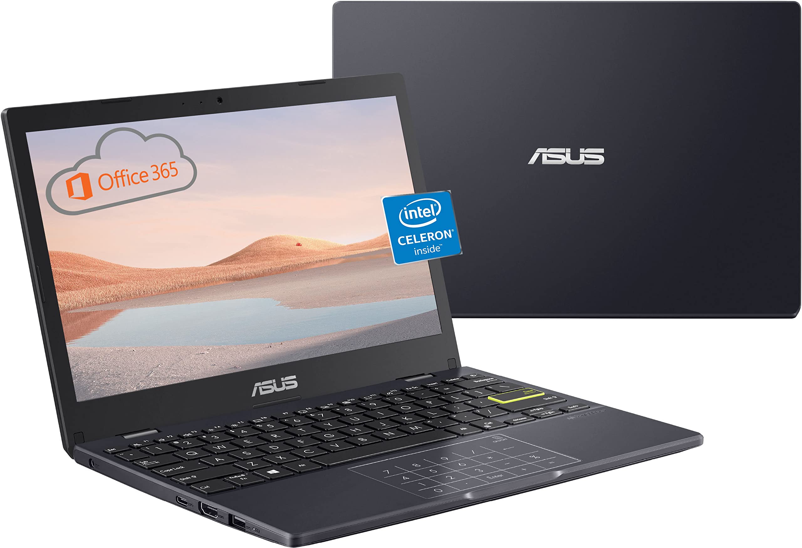 ASUS 2022 Vivobook Go 11.6" Ultra-Thin Light Business Student Laptop Computer, Intel Celeron N4020 Processor, 12Hours Battery, Win11S+1 Year Office 365 Personal, Black (320GB Storage)