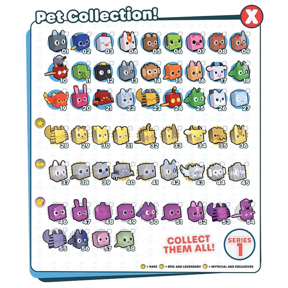 Pet Simulator X - Blue Treasure Chest Ultimate Bundle (12" Case w/ 11 Items, Series 1) [Online Exclusive] [Includes DLC]