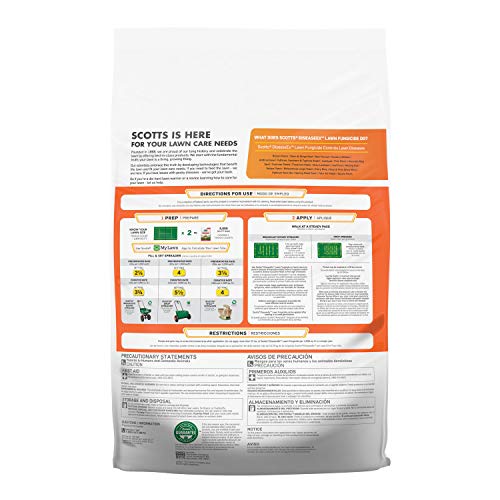 Scotts DiseaseEx Lawn Fungicide - Fungus Control, Fast Acting, Treats up to 5,000 sq. ft., 10 lb.