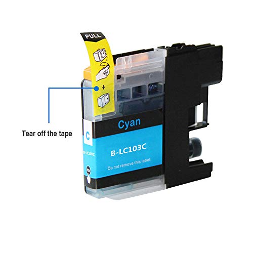 HGZ 10 Pack LC103 LC103XL Compatible Ink Cartridge Replacement for Brother 103XL LC103XL LC103BK LC103C LC103M LC103Y to use with Brother MFC-J870DW, MFC-J450DW, MFC-J6920DW, MFC-J470DW (4BK+2C+2M+2Y)