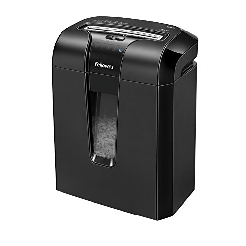 Fellowes 4600001 Shredder Cross-Cut, 10Sht Cap, 15-1/4"x10"x19", Black