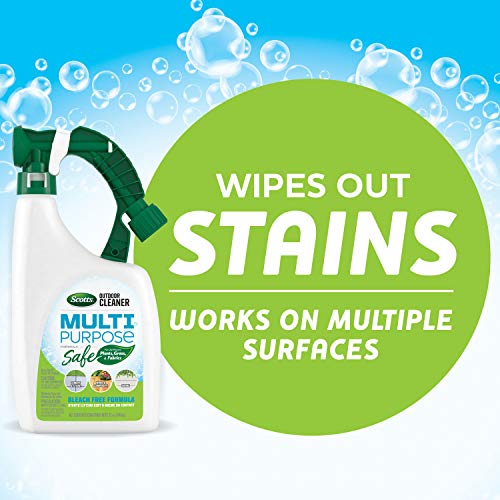 Scotts Outdoor Cleaner Multi Purpose Formula: Ready-to-Spray, Bleach-Free, Use on Decks, Siding, Stone and Patio Furniture, 32 oz.