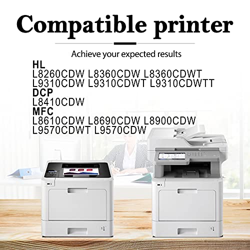2 Pack TN431 TN-431 TN431C TN-431C Cyan High Yield Compatible Toner Cartridge Replacement for Brother MFC-L8610CDW L8690CDW L8900CDW L970CDWT L9570CDW DCP-L8410CDW Printer
