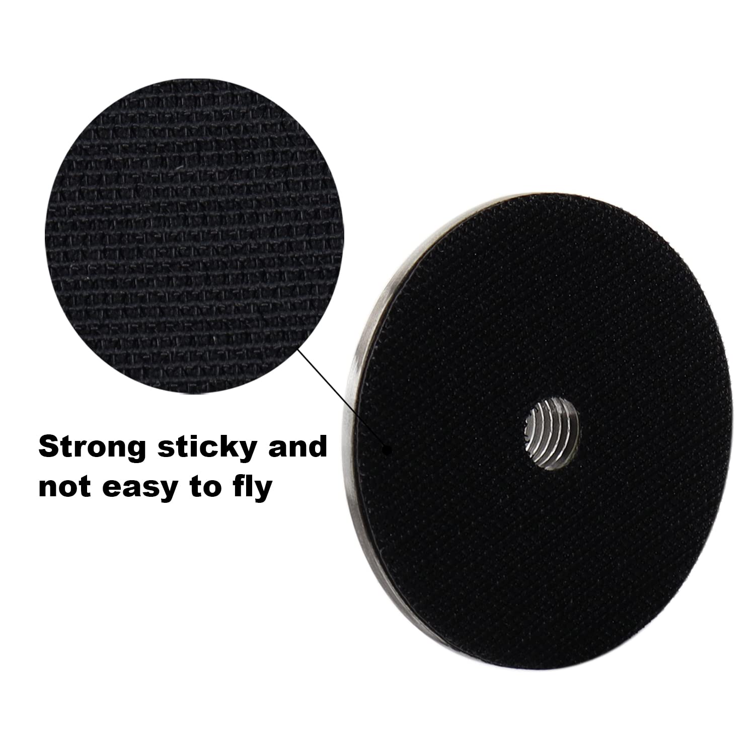YDROWN 3 Inch Aluminium Backer Pad for Diamond Polishing Pad Holder Hook and Loop Connector 5/8-11 Thread (3 Inch)