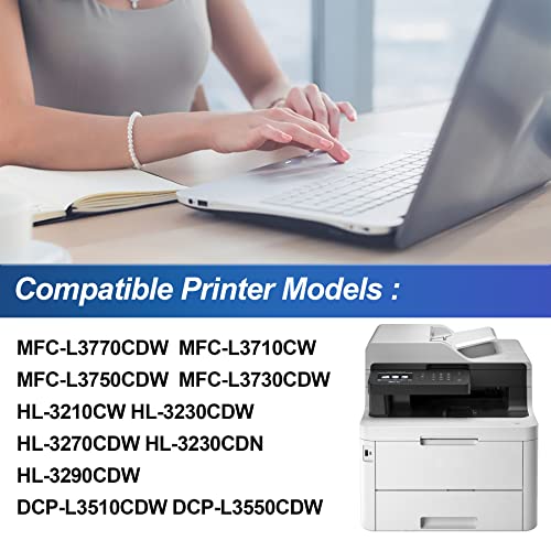 (2 Pack) TN223BK Compatible TN-223BK Black Toner Cartridge Replacement for Brother MFC-L3770CDW Brother MFC-L3710CW Brother MFC-L3750CDW Printer Toner.
