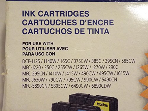 Brother LC61CL 3-Pack Ink Cartridge, 500 Page-Yield, Cyan Magenta Yellow