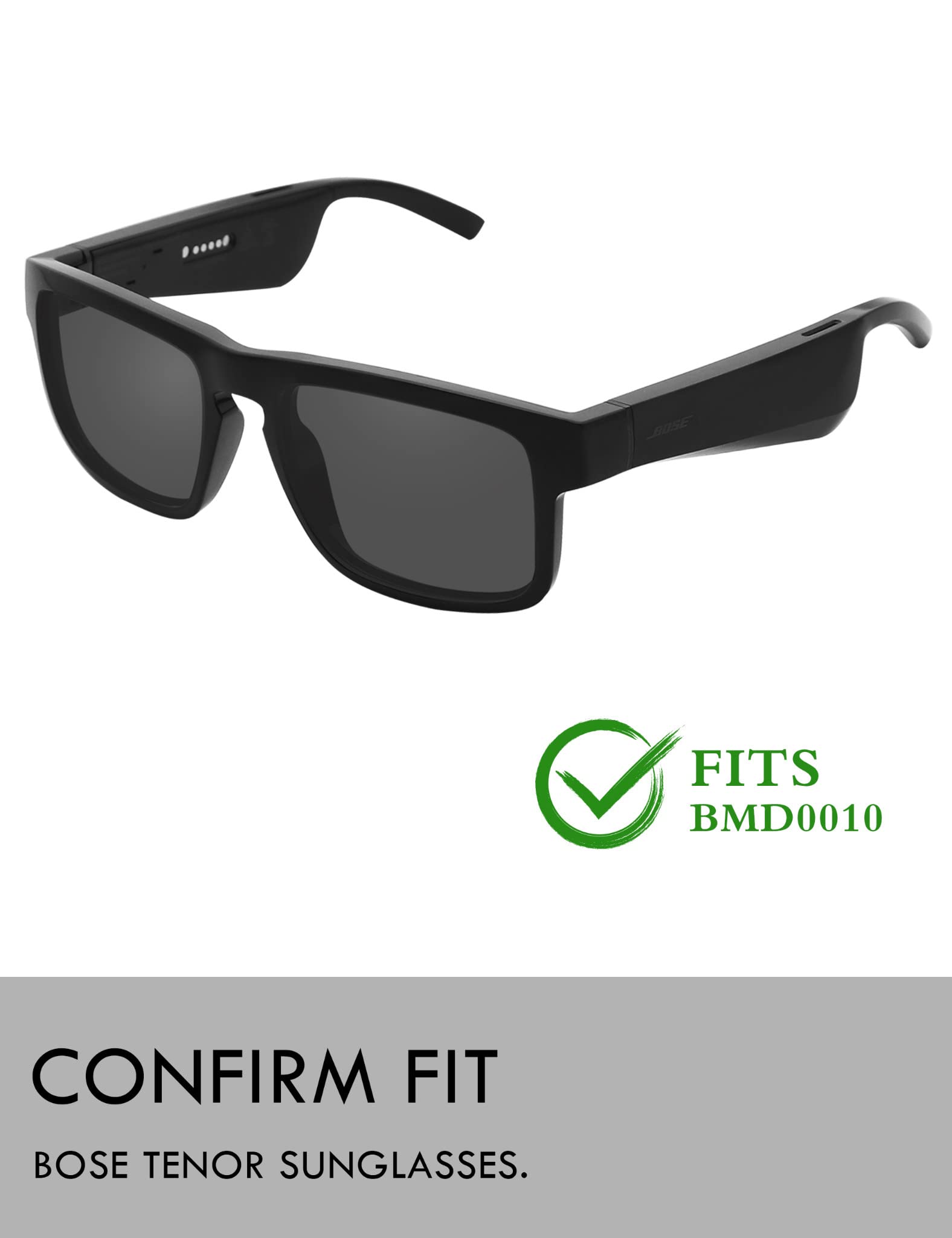 Raydi Polycarbonate Replacement Lenses for Bose Tenor BMD0010 Sunglasses - Silver Titanium Mirror - Polarized