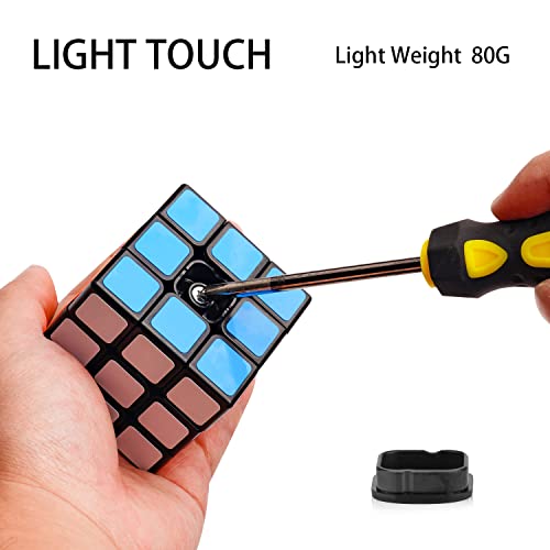 YOCTYISE 3D Cube:Best 3x3 Puzzle Magic Toy;Super-Durable,Smooth Vivid Colors,Turns Quicker Than Original Speed Cubing (Black)