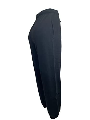 Victoria's Secret Pink Fleece Baggy Campus Sweatpants Color Black Size X-Small New