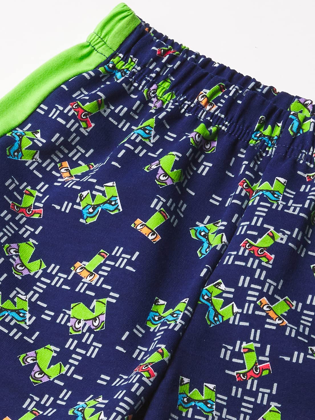 Teenage Mutant Ninja Turtles Toddler Boys' Crew Neck Tshirt & Shorts 2-Piece Set, True Navy, 5T