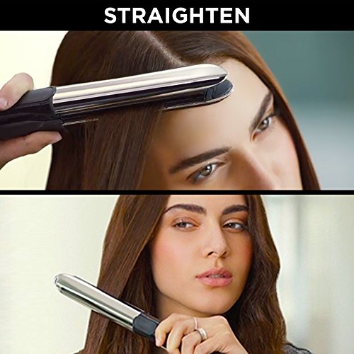 INFINITIPRO BY CONAIR 2-in-1 Styler; Curl or Straighten with 1 Tool; 1-inch; Black