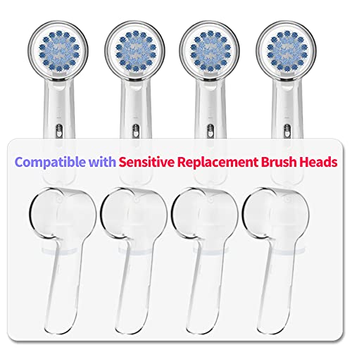 12Pcs Reusable Toothbrush Head Covers Compatible with Oral B Electric Toothbrush Heads for Better Healthy Brushing and Storage in Home and Travel