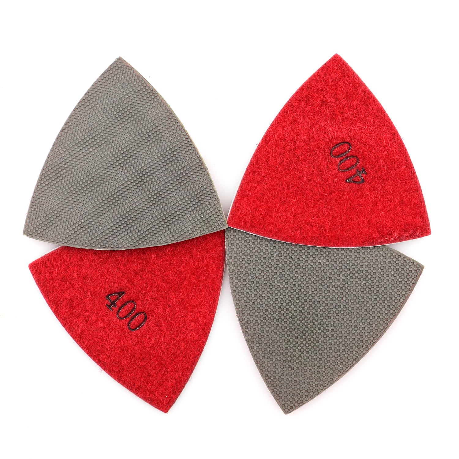 Triangular Diamond Polishing Pads 400Grit 3 Inch for Oscillating Tools Marble Granite Glass Stone Polishing by YDROWN (400Grit-2PCS)
