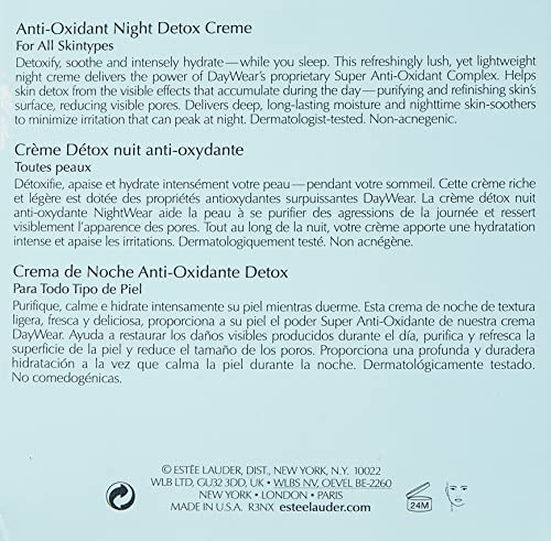 Estee Lauder Women's Nightwear Plus Anti-Oxidant Night Detox Creme, All Skin Types,1.7 Ounce (Pack of 1)