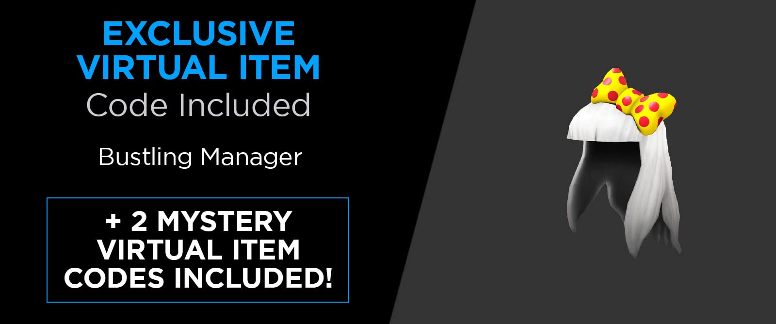 Roblox Action Collection - Work at a Pizza Place: Mia + Two Mystery Figure Bundle [Includes 3 Exclusive Virtual Items]