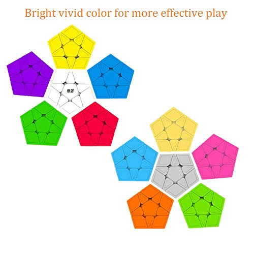 Megaminx Speed Cube, Stickerless 3x3x3 Pentagonal Speed Cube Dodecahedron Magic Cube Puzzle