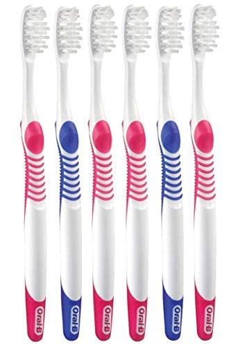 Oral-B Complete Battery Powered Toothbrush for Sensitive Teeth, 35 Extra Soft - Pack of 6