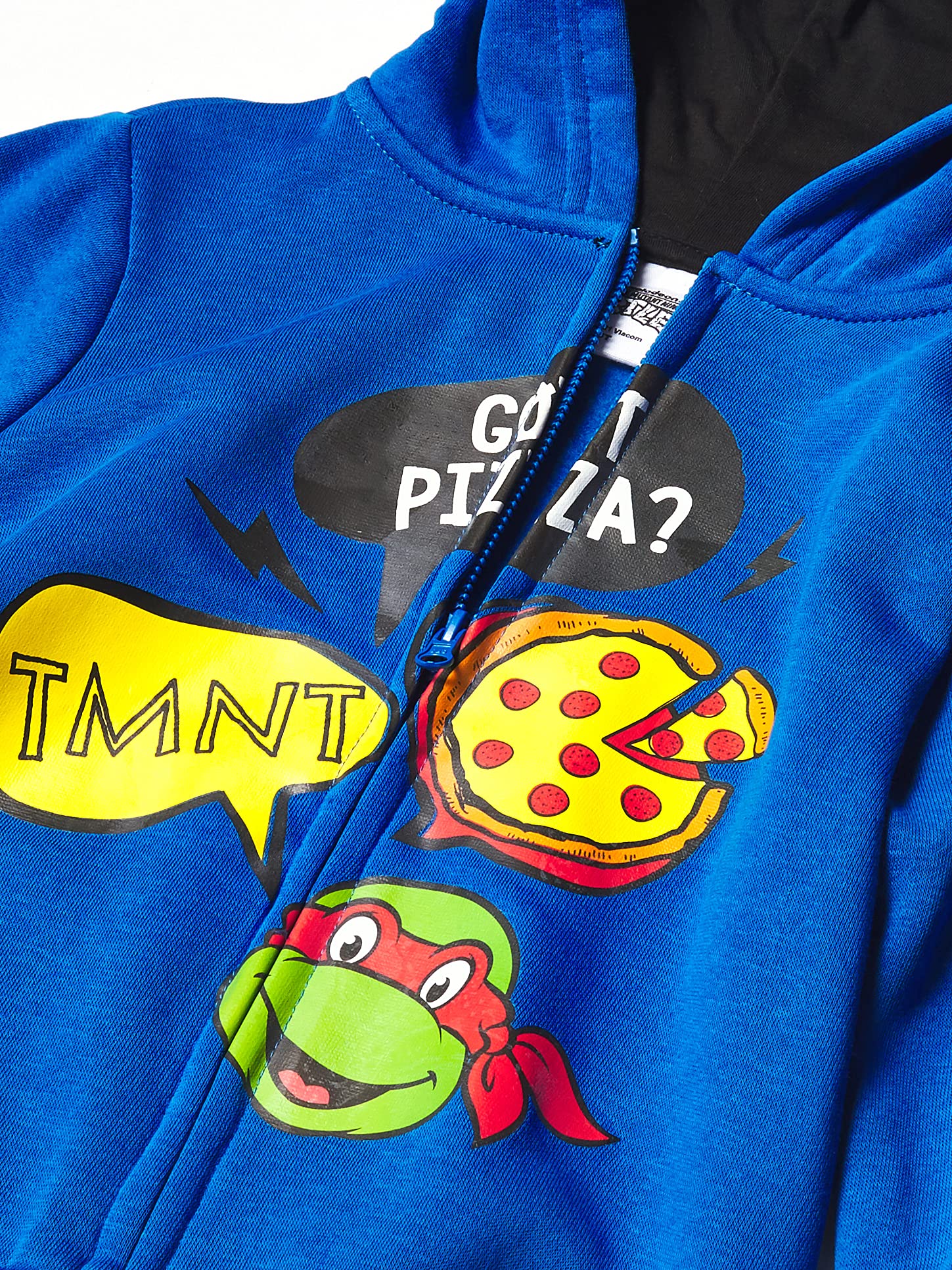 Teenage Mutant Ninja Turtles Toddler Boys' Graphic Zip-up Hoodie, Blue, 3T