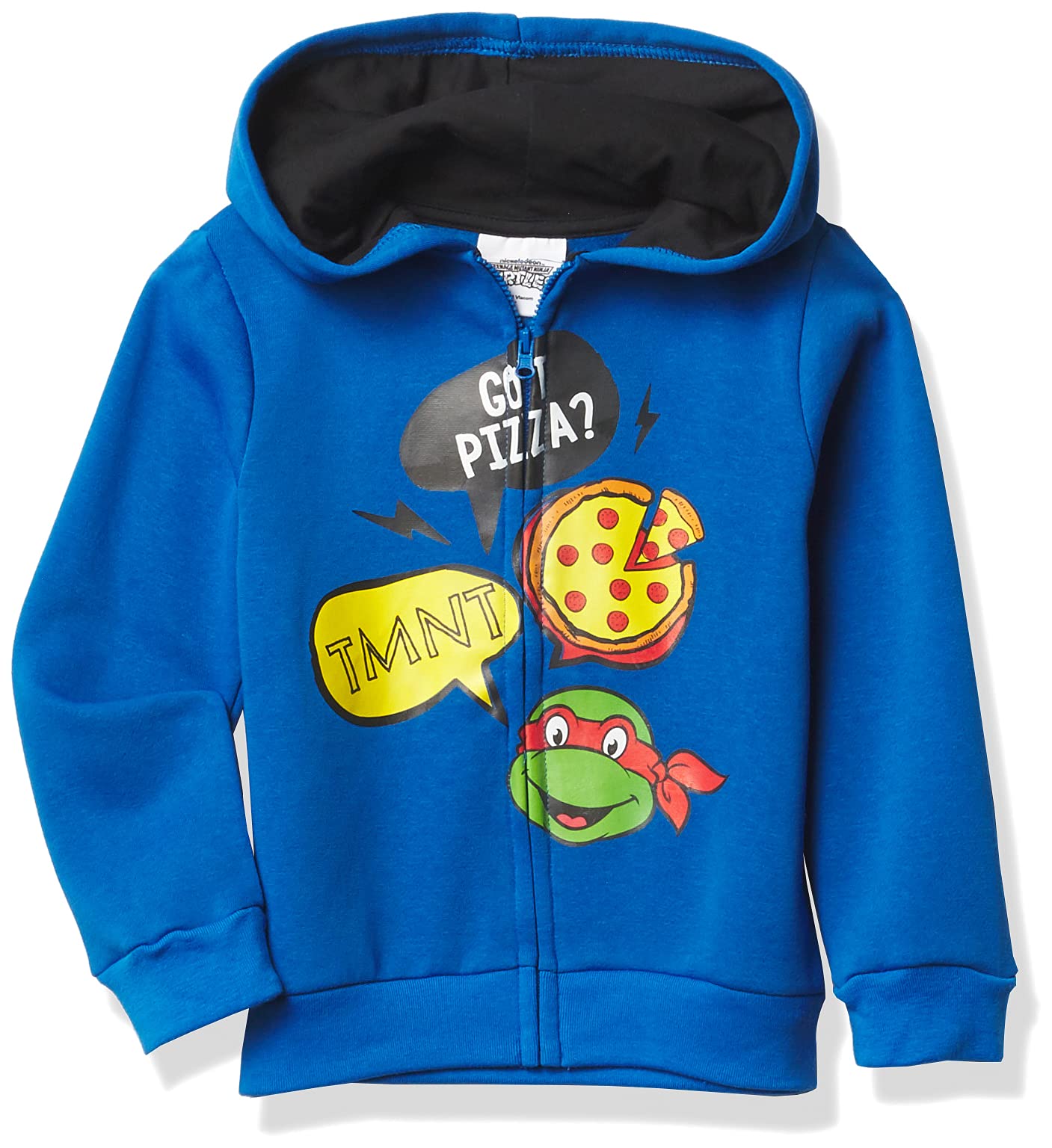 Teenage Mutant Ninja Turtles Toddler Boys' Graphic Zip-up Hoodie, Blue, 3T