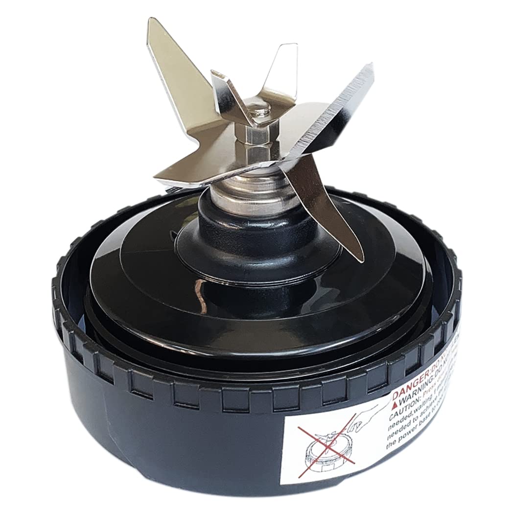 Veterger Replacement Parts 5 Fins Blade with 2 16oz cups, Compatible with Ninja Blender QB3000/QB3000SSW/QB3004/QB3005
